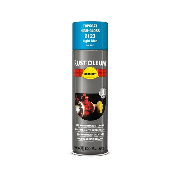 500ml 2123 Light Blue Hard Hat Rustoleum Aerosol RAL 5012 - Colglo